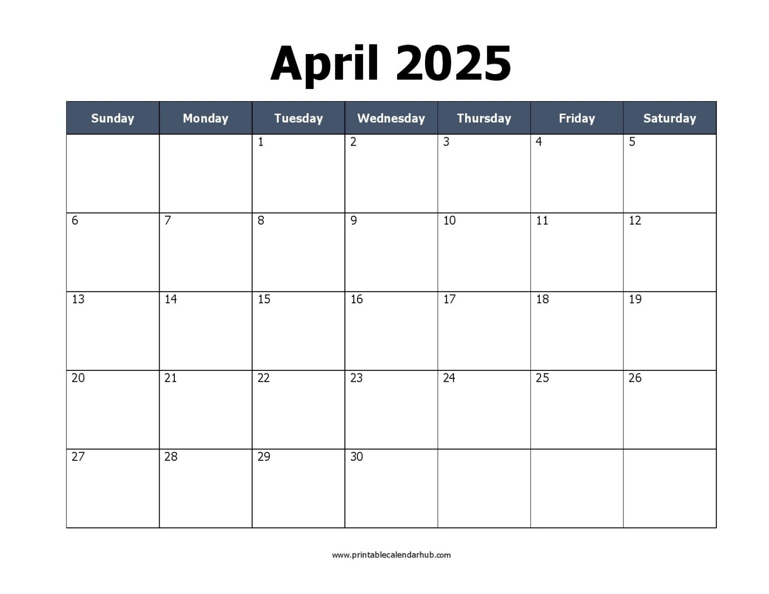 Printable Calendar Hub - 2025 Calendar - We provide printable calendar ...