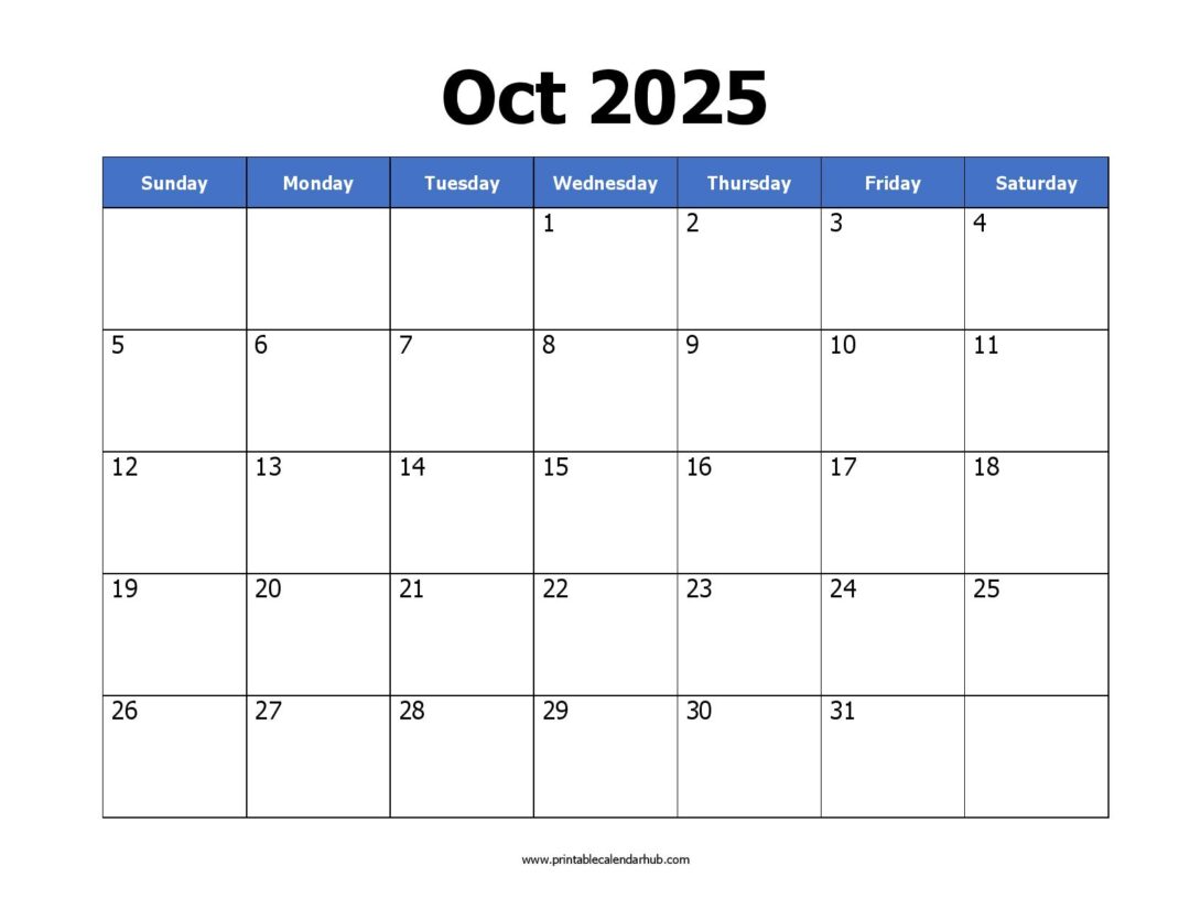 Printable Calendar Hub - 2025 Calendar - We provide printable calendar ...