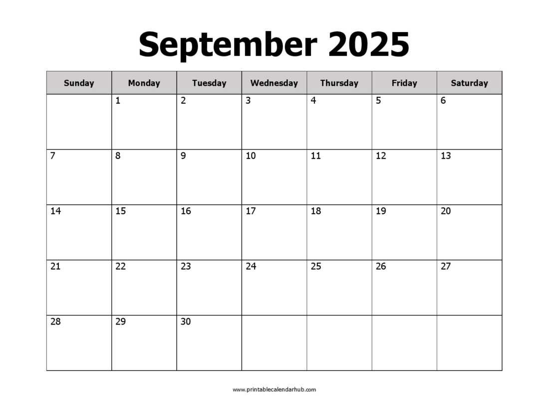 Printable Calendar Hub - 2025 Calendar - We provide printable calendar ...